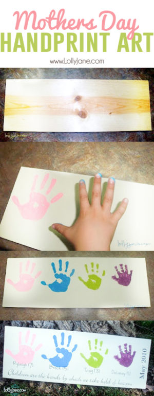 Mother's Day handprint board