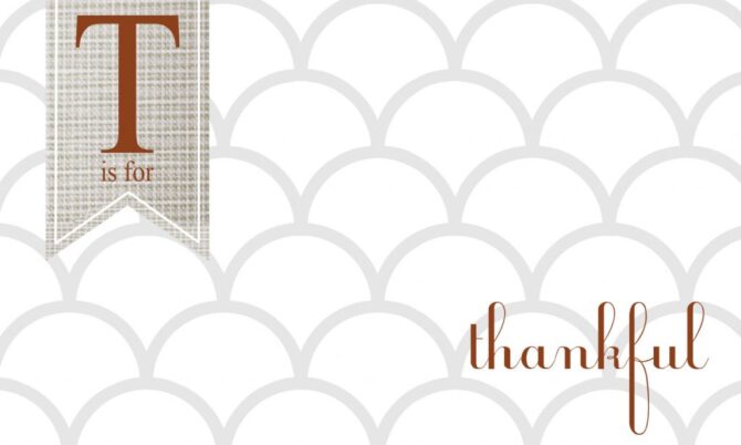 Printable Thankful Cards