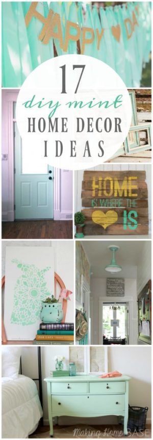 17 DIY Mint Home Decor Ideas To Inspire Your Home! LollyJane