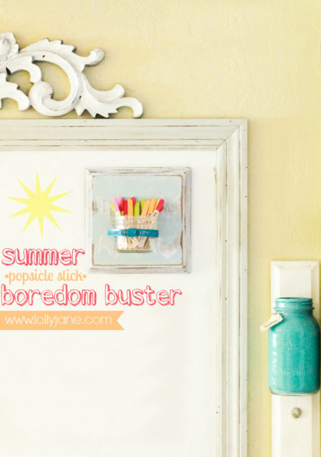 summer boredom buster popsicle sticks