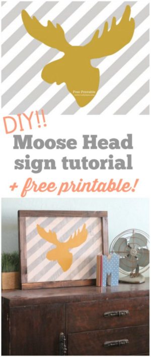 moose wood framed sign tutorial + printables