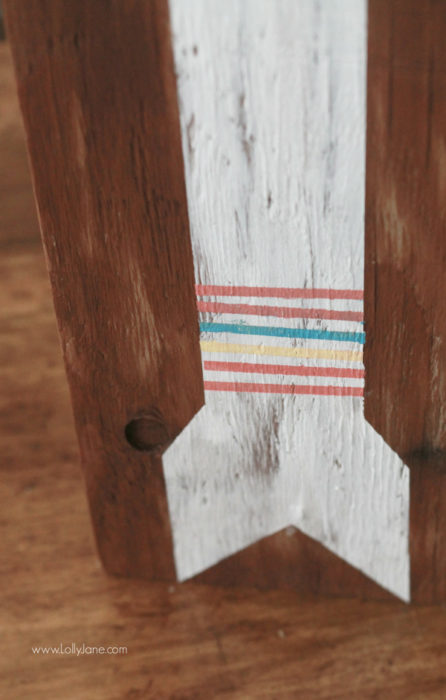 hand painted arrow sign - Lolly Jane