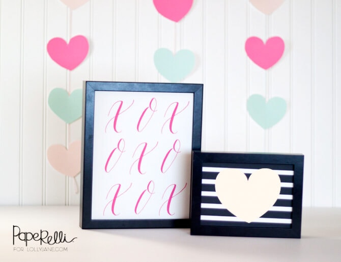 Valentine's Day decor free printables