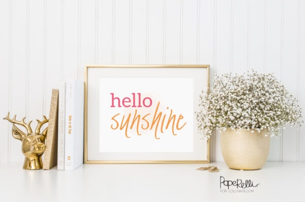 Hello Sunshine free print