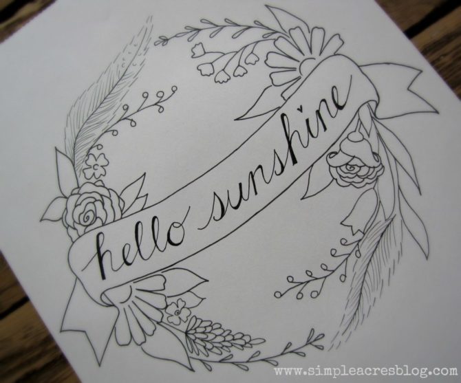 Watercolor DIY Art with Zentangle Flair