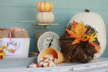Easy Fall Popcorn Bar