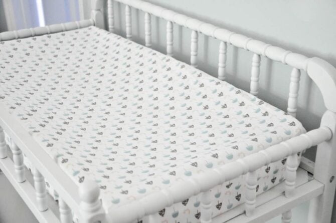 Simple Changing Pad Cover tutorial - Lolly Jane