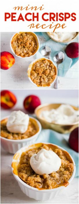 mini peach crisps recipe