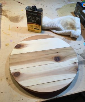 2017 circular wall decor diy