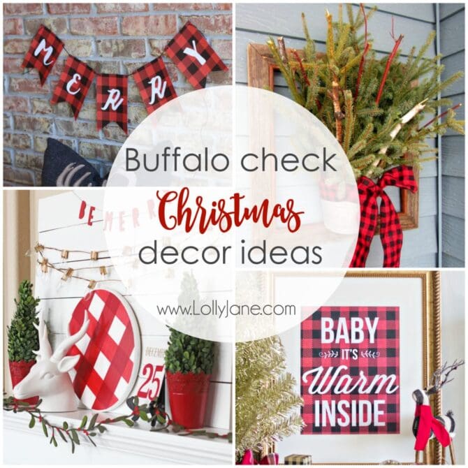 Buffalo Check Christmas Decor Ideas - Lolly Jane