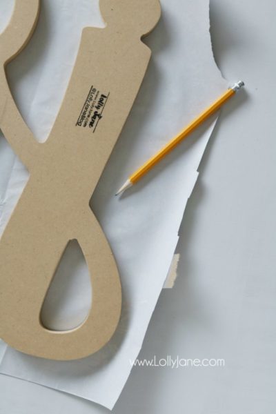 DIY wood cutout sign tutorial - Lolly Jane