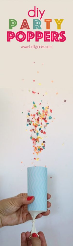 easy cute toilet paper roll party poppers tutorial