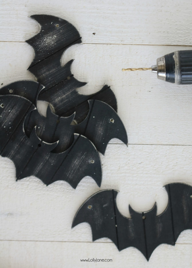 easy bat garland diy