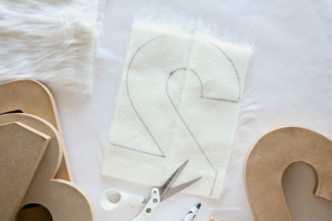 easy diy fur numbers