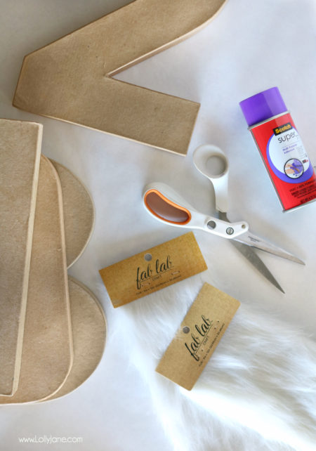 easy diy fur numbers