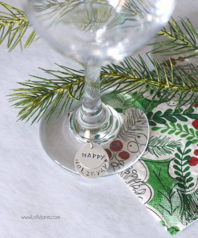 metal charm gift tag tutorial