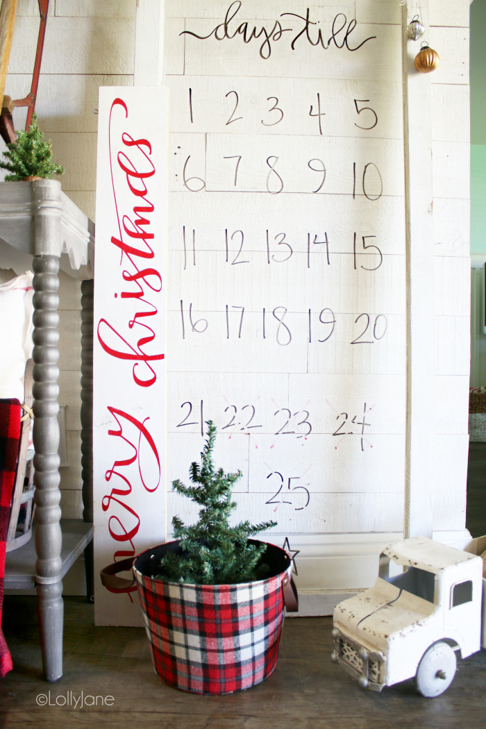 Christmas Countdown DIY - Lolly Jane
