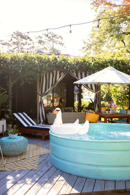 7 DIY Stock Tank Pool Ideas to Keep Cool! - Lolly Jane