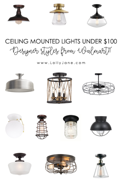13 Affordable Designer Style Lights Under $100 from Walmart! - Lolly Jane