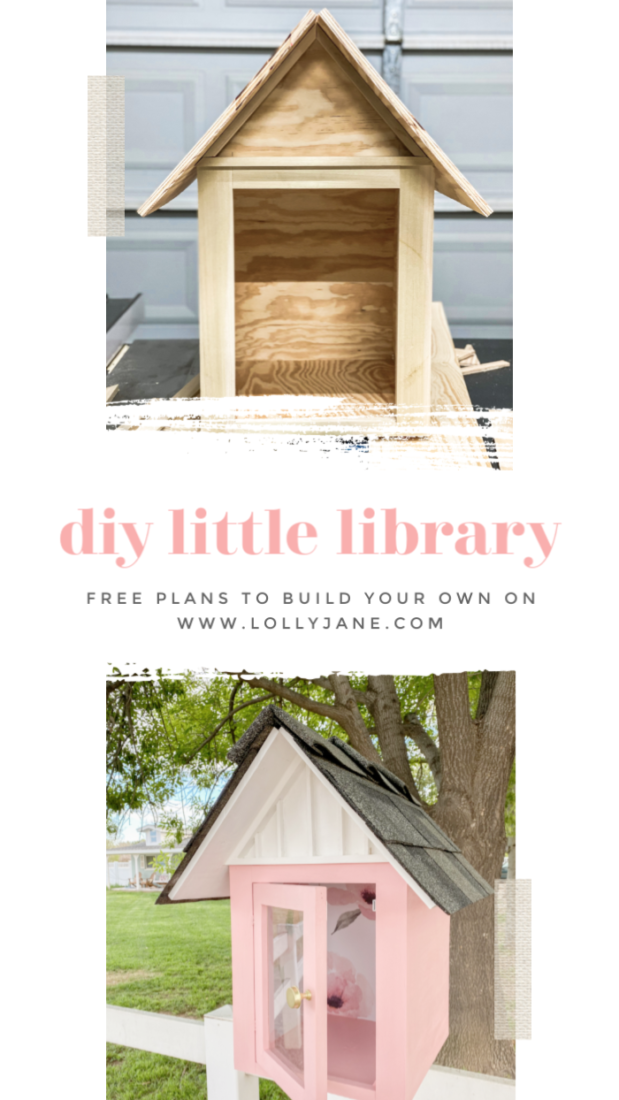 Cutest Pink Little Free Library + plans! - Lolly Jane