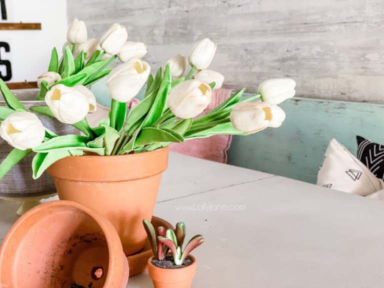 Spring Decor: Decorating with Tulips - Lolly Jane