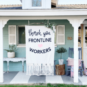 DIY: Oversize Boho Drop Cloth Banner - Lolly Jane