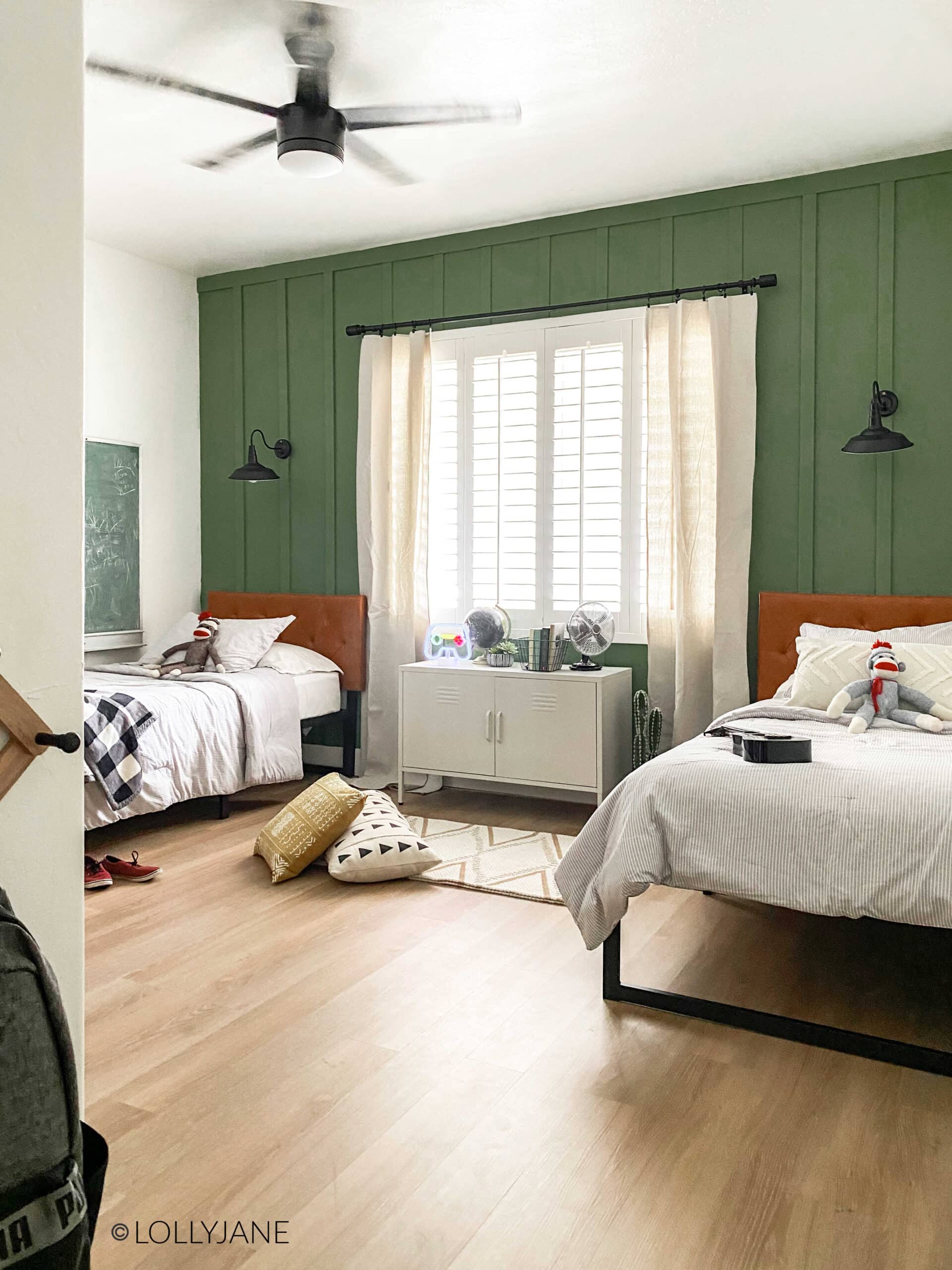 Modern Farmhouse Shared Boys Bedroom Lolly Jane Bloglovin 