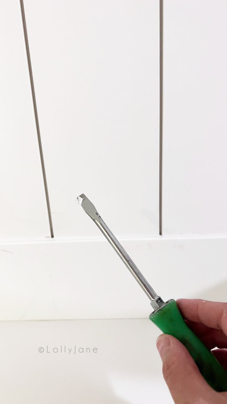 How to Install Vertical Shiplap - Lolly Jane