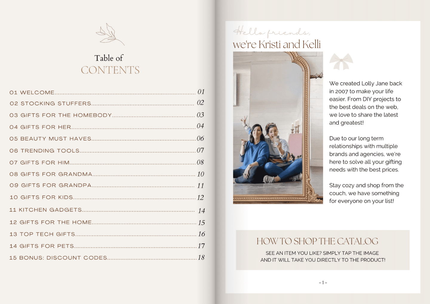 2022 Holiday Shoppable Gift Guide Catalog - Lolly Jane